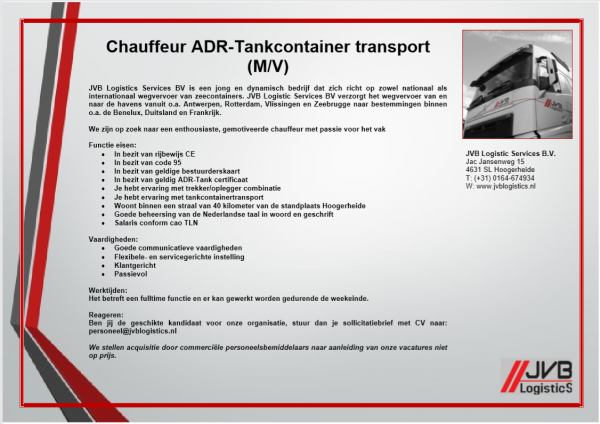adr-tankcontainer - JVB Logistics